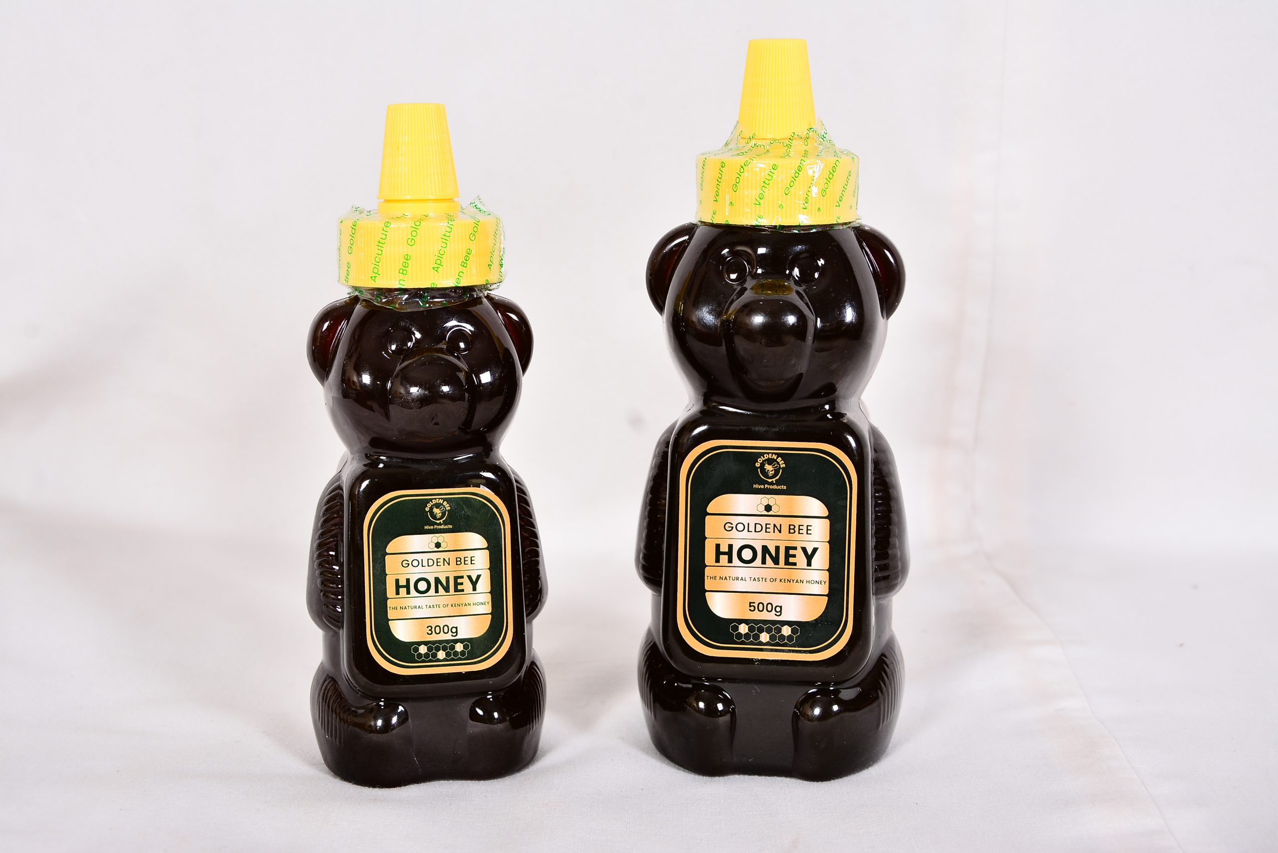 Golden Bee Plastic Teddy Bear Jar – Apiculture Duka